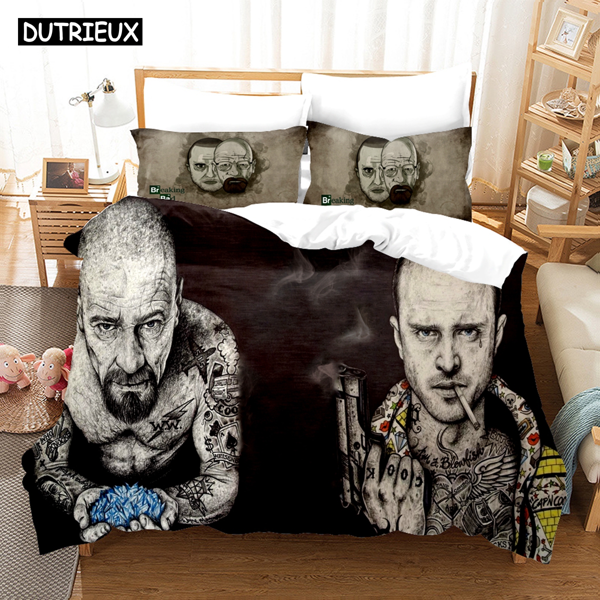 3D Printed Beadly Master Breaking Bad Bedding Set Down Quilt Cover With ...