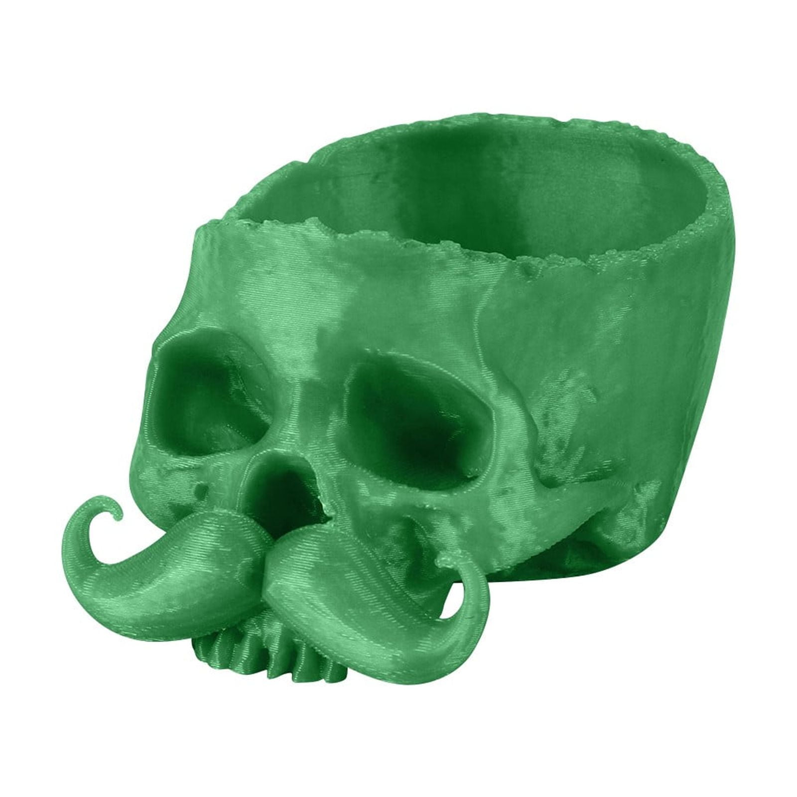 3D Printed Bearded Skull Storage Container, Halloween Candy Bowl ...