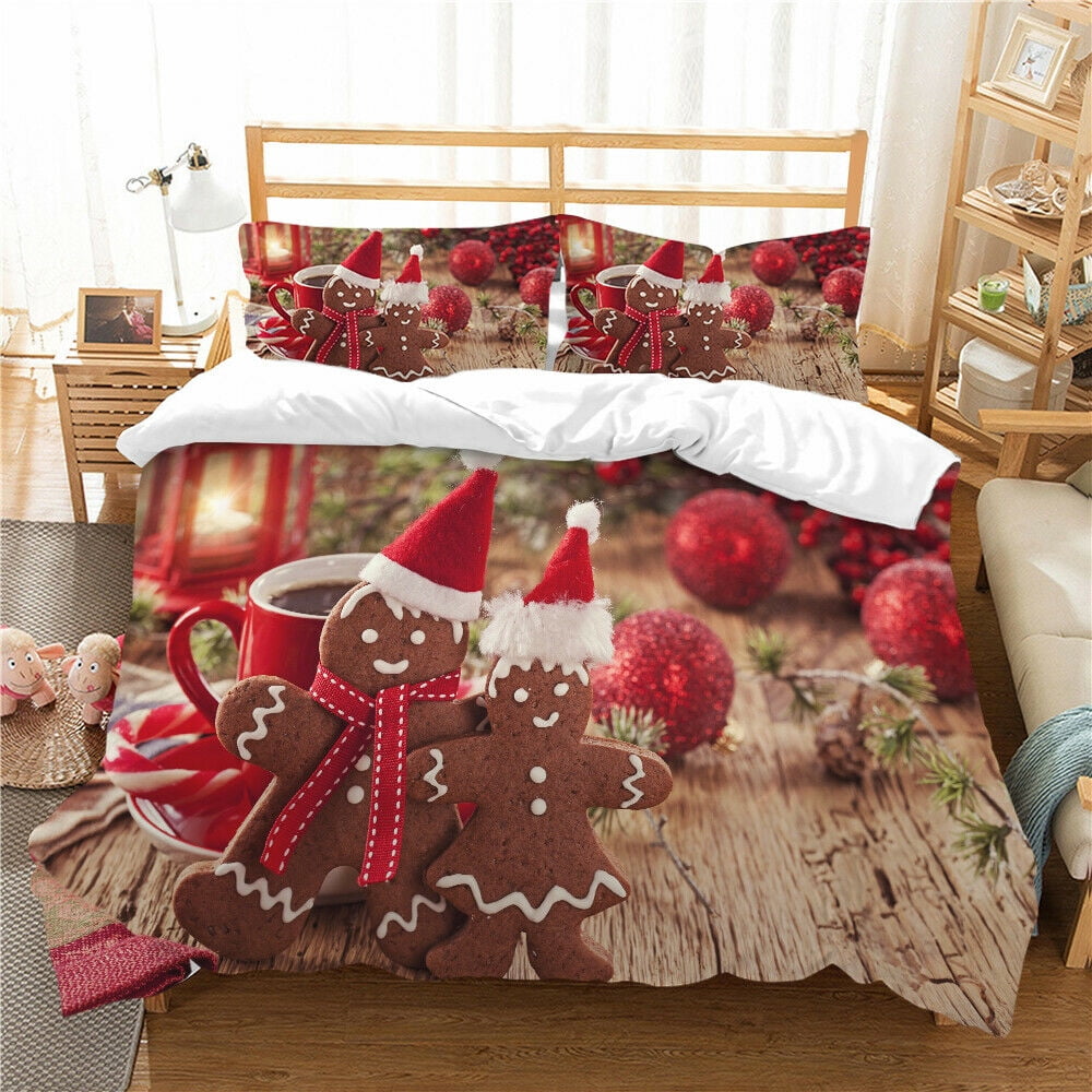 3D Printed Bed Cover Suit Gingerbread Candy Man Painting Bedding Cover ...