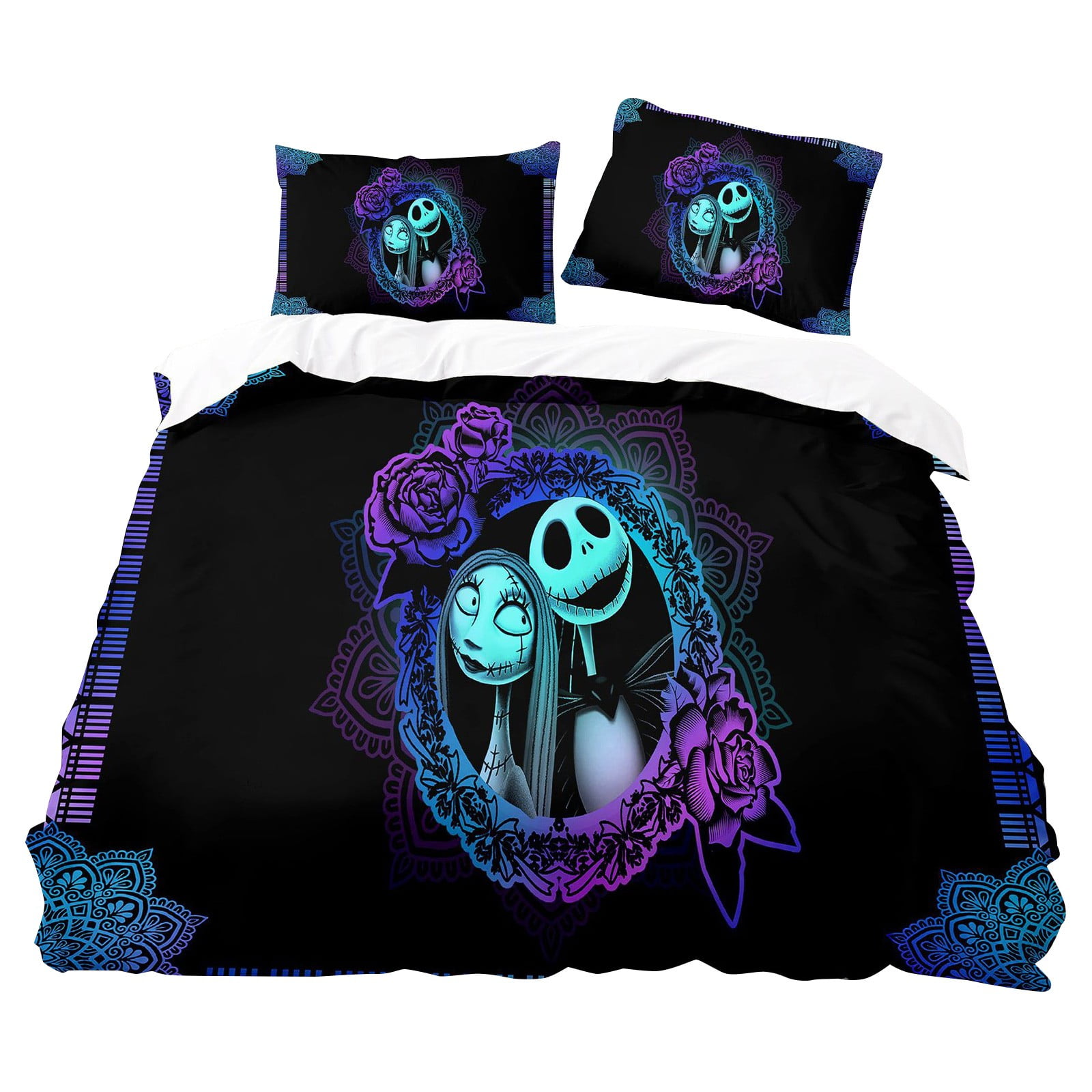 3D Printed Bedding Set, Featuring Jack Skellington & Sally From The ...