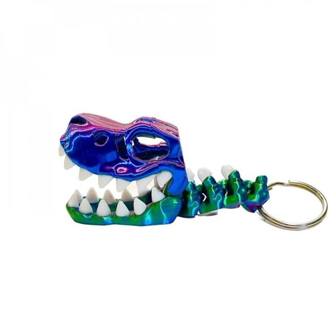3D Printed Blue Head T Rex Dinosaur Key Chain - Walmart.com