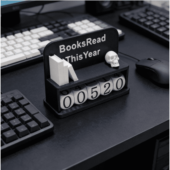 3D Printed Books Read Tracker Books Read This Year Counter Reading ...