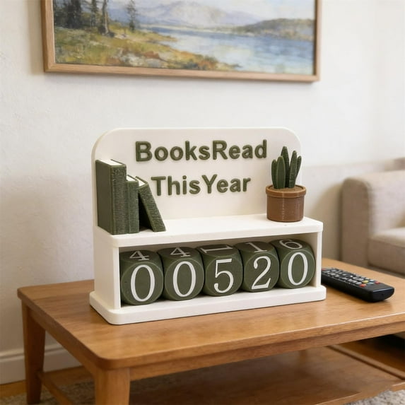 3D Printed Books Read Tracker Books Read This Year Counter Reading ...
