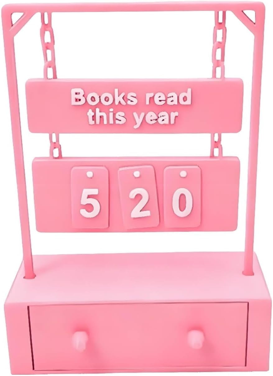 3D Printed Books Read Tracker Shelf Sign, Chapter Counter, Books Read ...