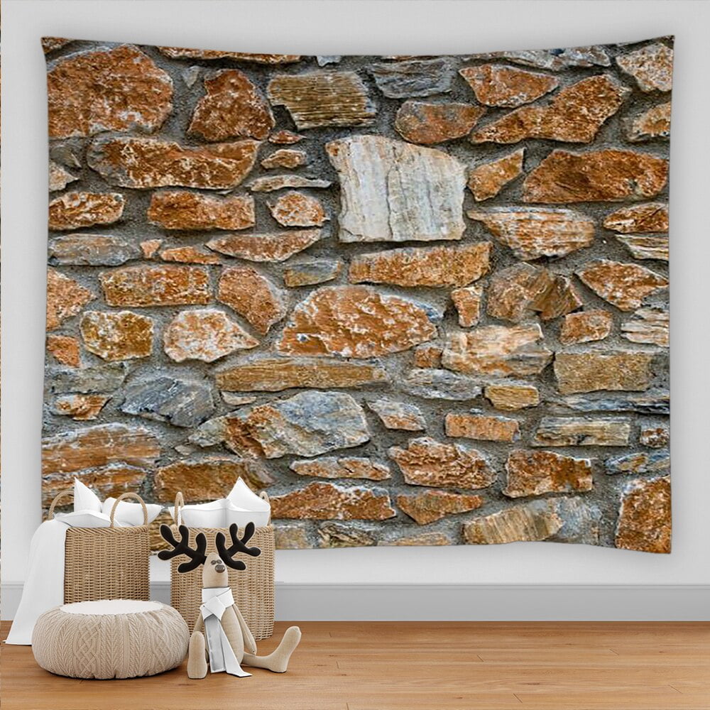 3D Printed Brick Stone Tapestry Wall Hanging Boho Decor Wall Cloth ...