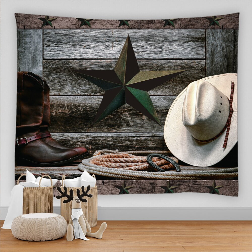 3D Printed Brick Stone Wall Tapestry Hanging Retro Vintage Wooden ...