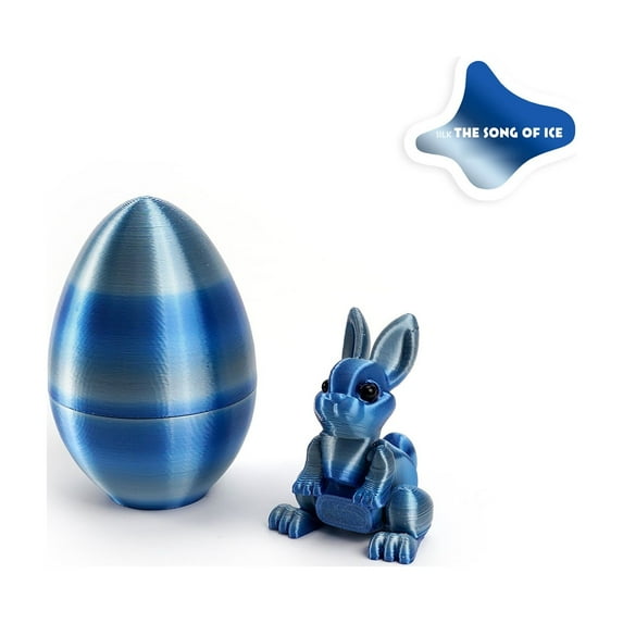 3D Printed Bunny Egg Easter Eggs Cute Bunny Egg Sculpture Table ...