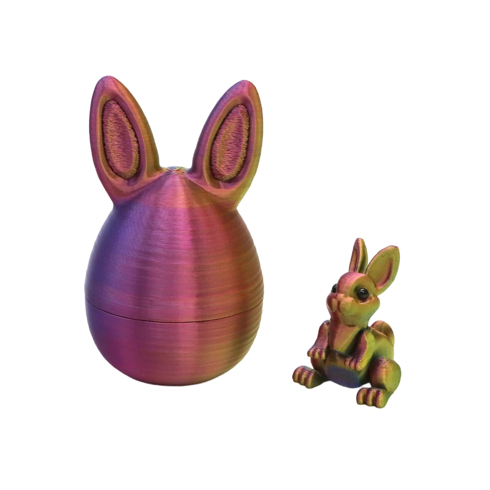 3D Printed Bunny Egg Easter Eggs Cute Bunny Egg Sculpture Table ...