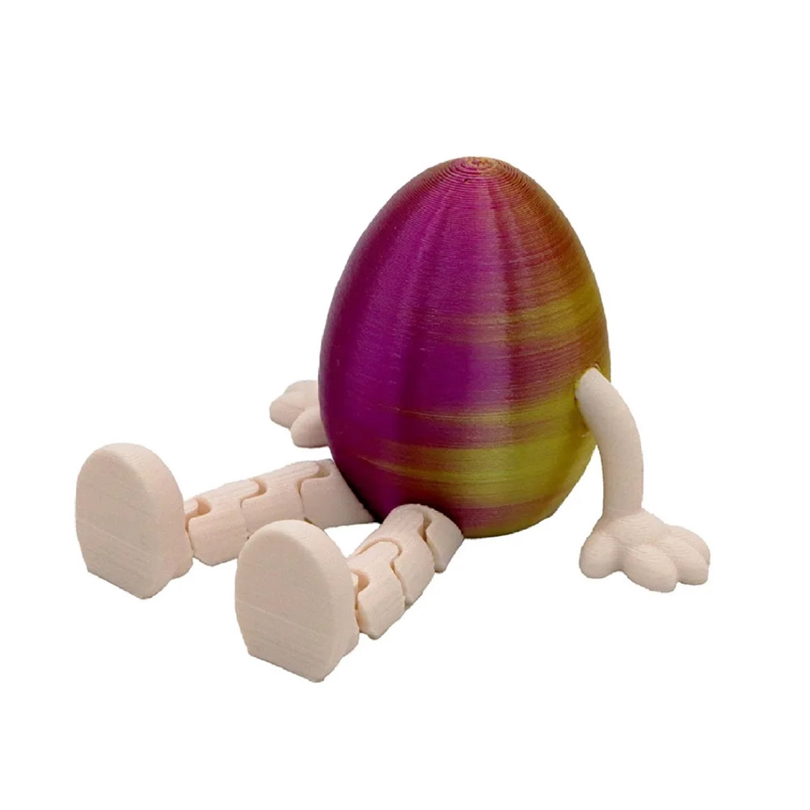 3D Printed Bunny Model Portable Movable Easter Rabbit Ornament Plastic ...