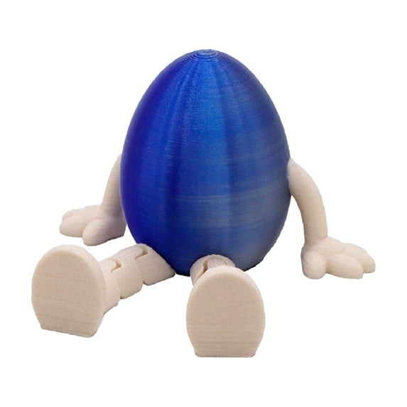 3D Printed Bunny Model Portable Movable Easter Rabbit Ornament Plastic ...