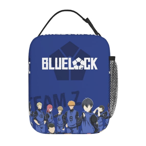 3D Printed Cartoon BLUE Ball LOC-,K Insulated Lunch Bag Office Work ...
