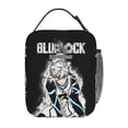 3D Printed Cartoon BLUE Ball LOC-,K Insulated Lunch Bag Office Work ...