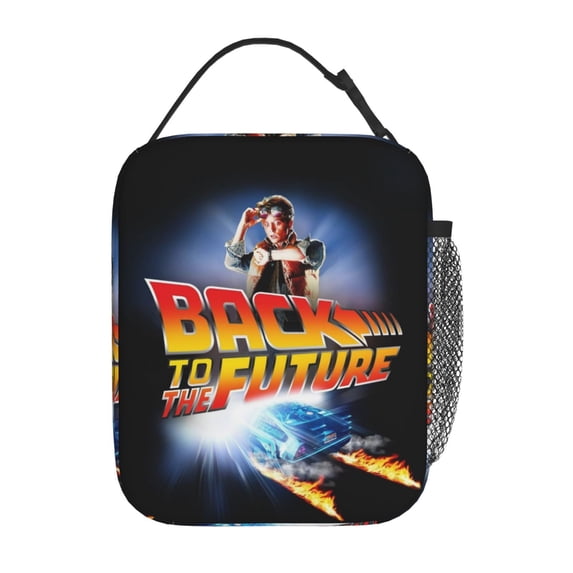 3D Printed Cartoon Back T0 Movie Future Insulated Lunch Bag Office Work ...