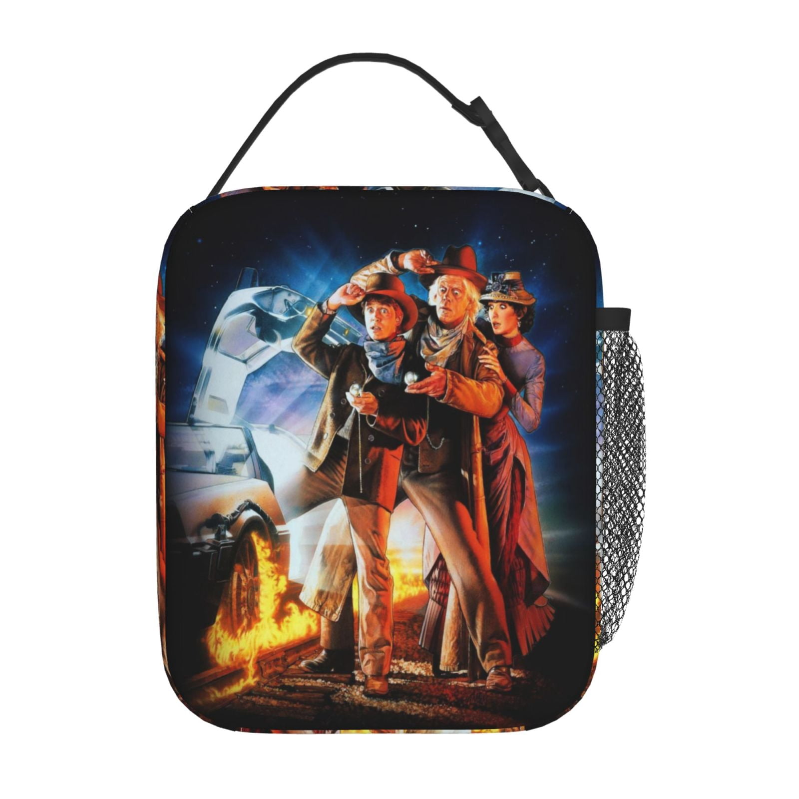 3D Printed Cartoon Back T0 Movie Future Insulated Lunch Bag Office Work ...