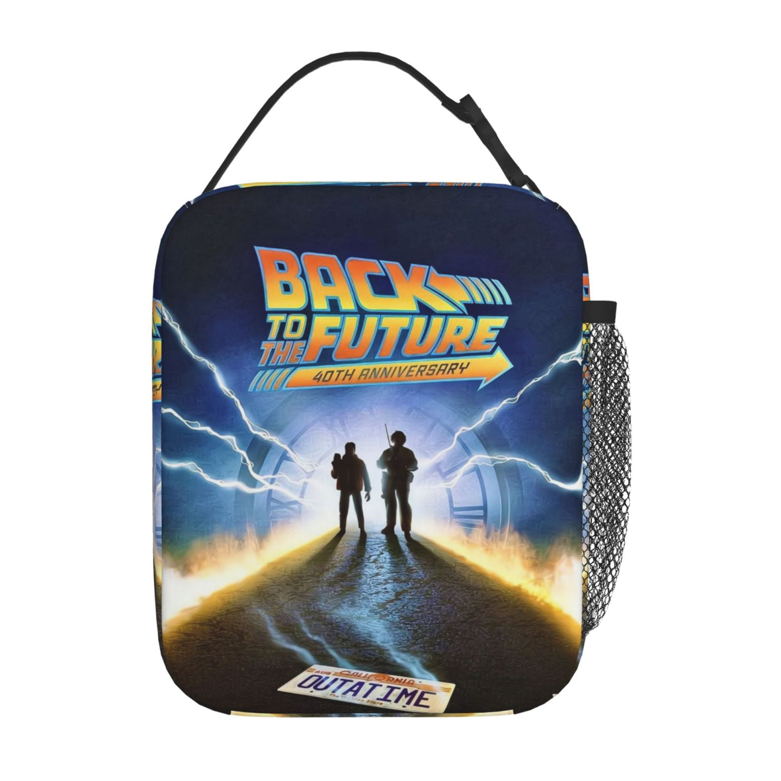 3D Printed Cartoon Back T0 Movie Future Insulated Lunch Bag Office Work ...