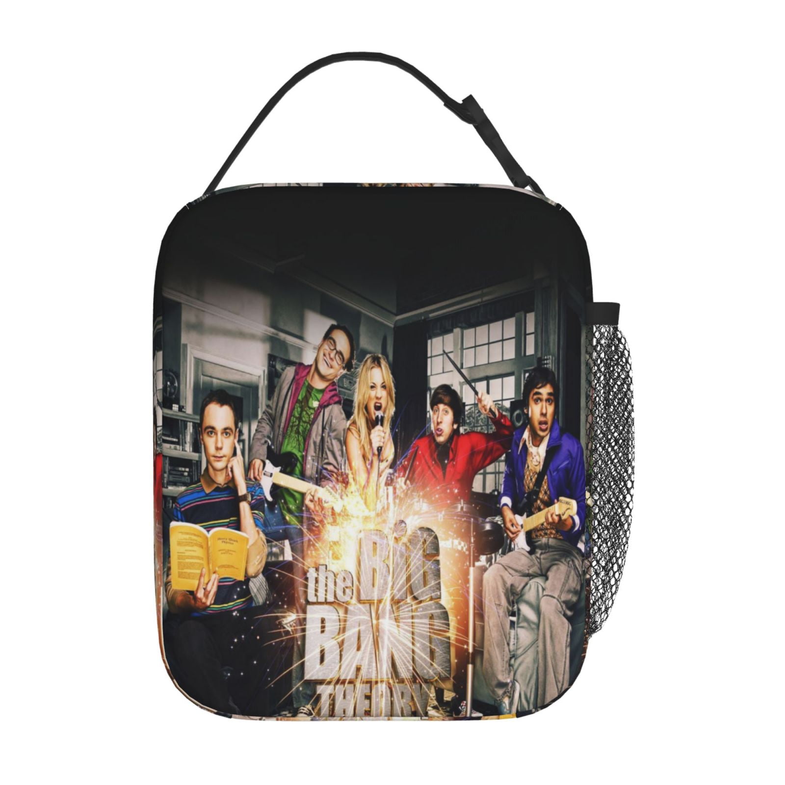 3D Printed Cartoon Big Small B-ang The-0r Insulated Lunch Bag Office ...