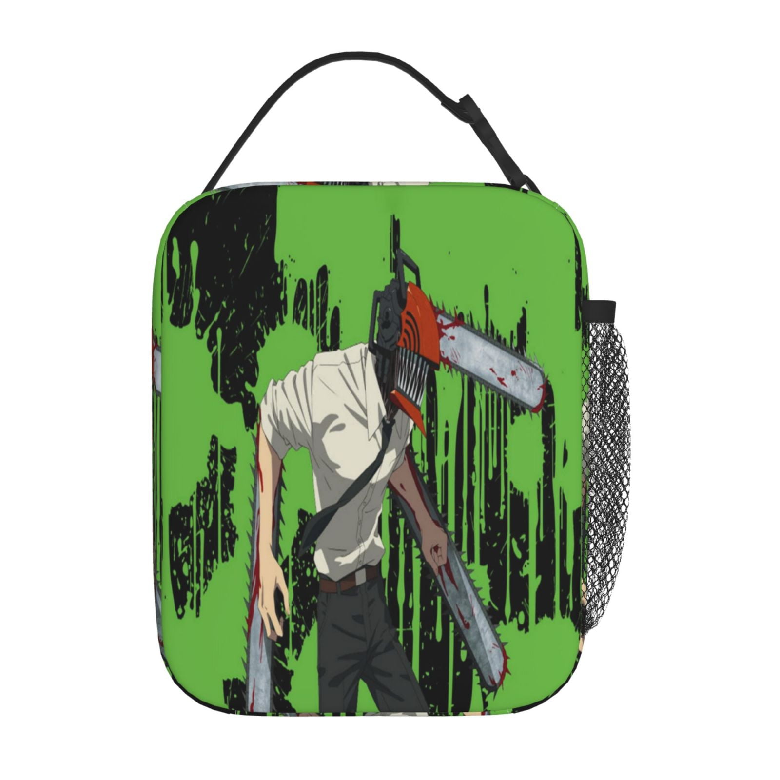 3D Printed Cartoon Chainsaw Orange Men Insulated Lunch Bag Office Work ...