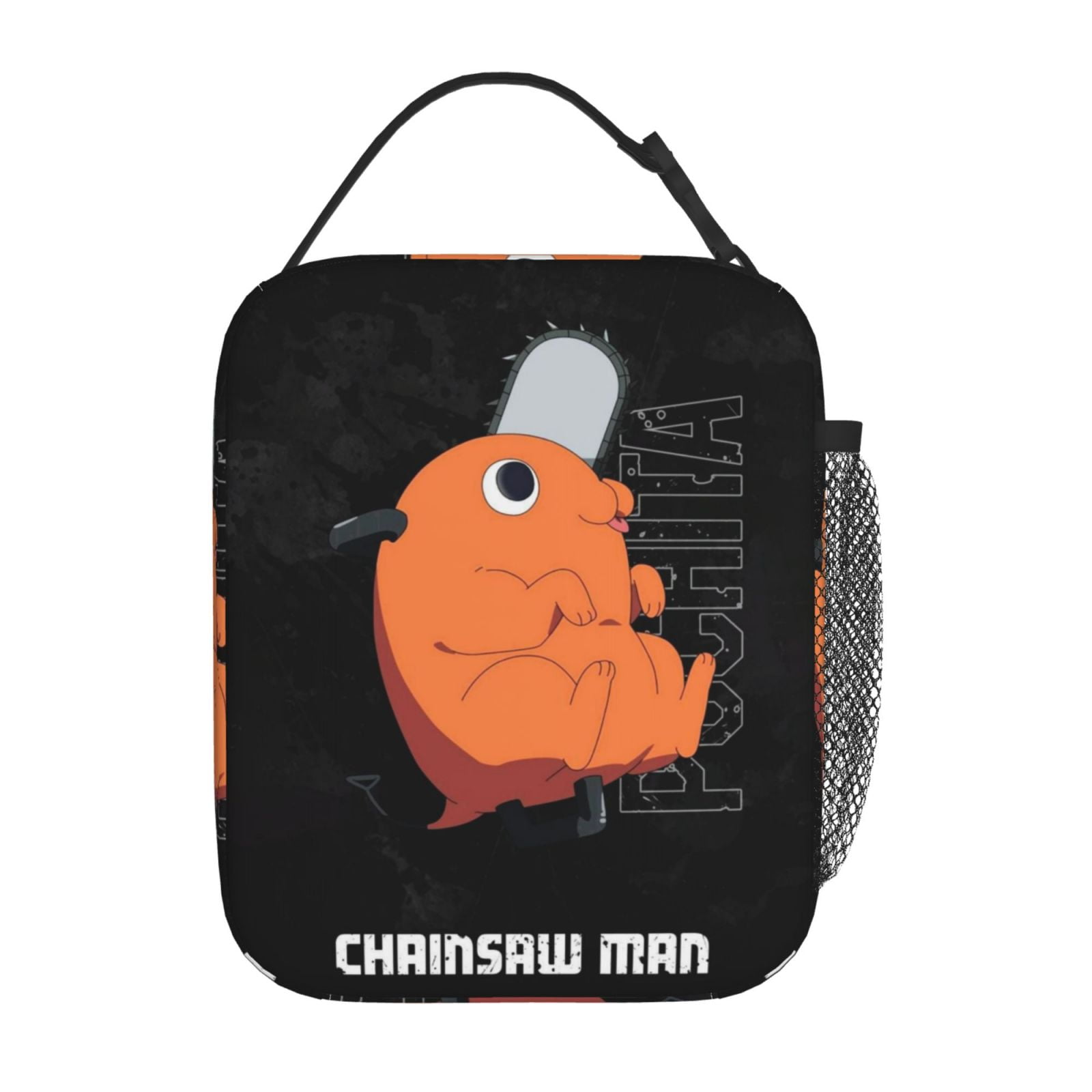 3D Printed Cartoon Chainsaw Orange Men Insulated Lunch Bag Office Work ...