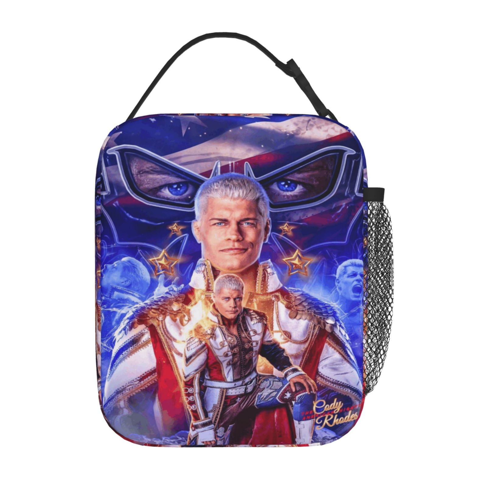 3D Printed Cartoon Co-dy Wrestler Rh0d Insulated Lunch Bag Office Work ...