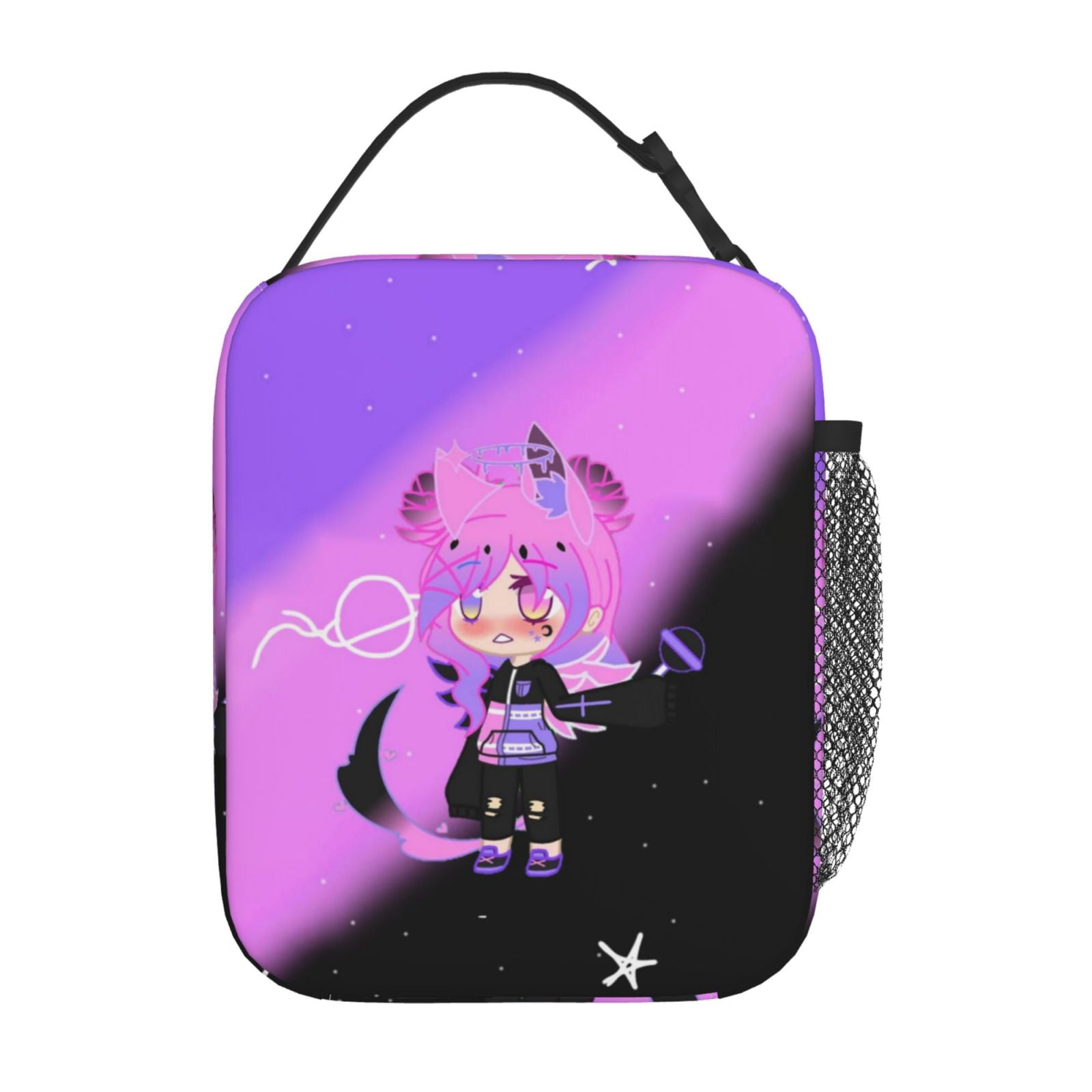 3D Printed Cartoon Galaxy Gacha Life Insulated Lunch Bag Office Work ...