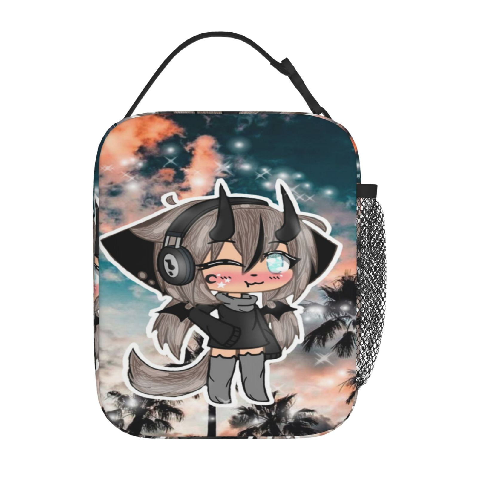 3D Printed Cartoon Galaxy Gacha Life Insulated Lunch Bag Office Work ...