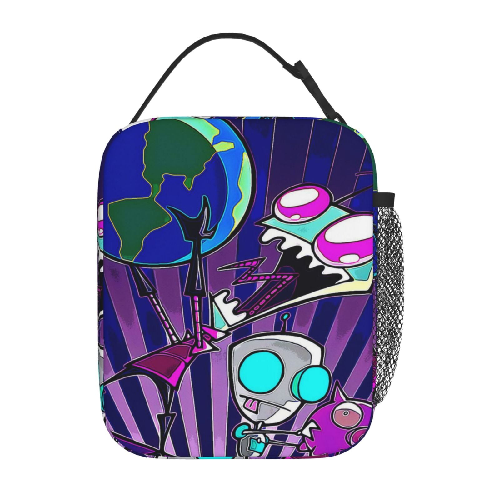 3D Printed Cartoon Inva-der Monster Z1m Gir Insulated Lunch Bag Office ...