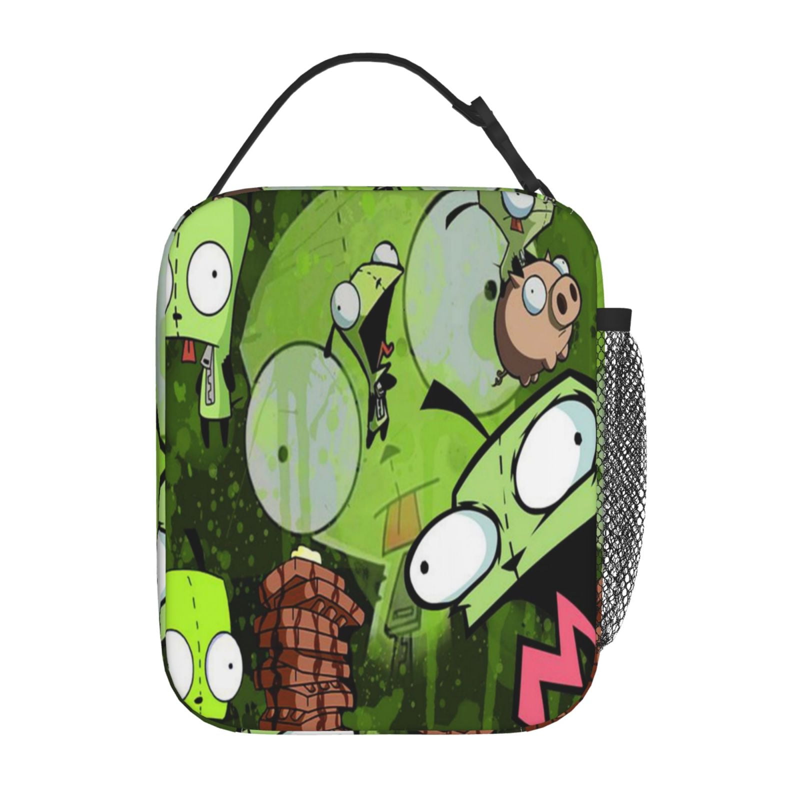3D Printed Cartoon Inva-der Monster Z1m Gir Insulated Lunch Bag Office ...