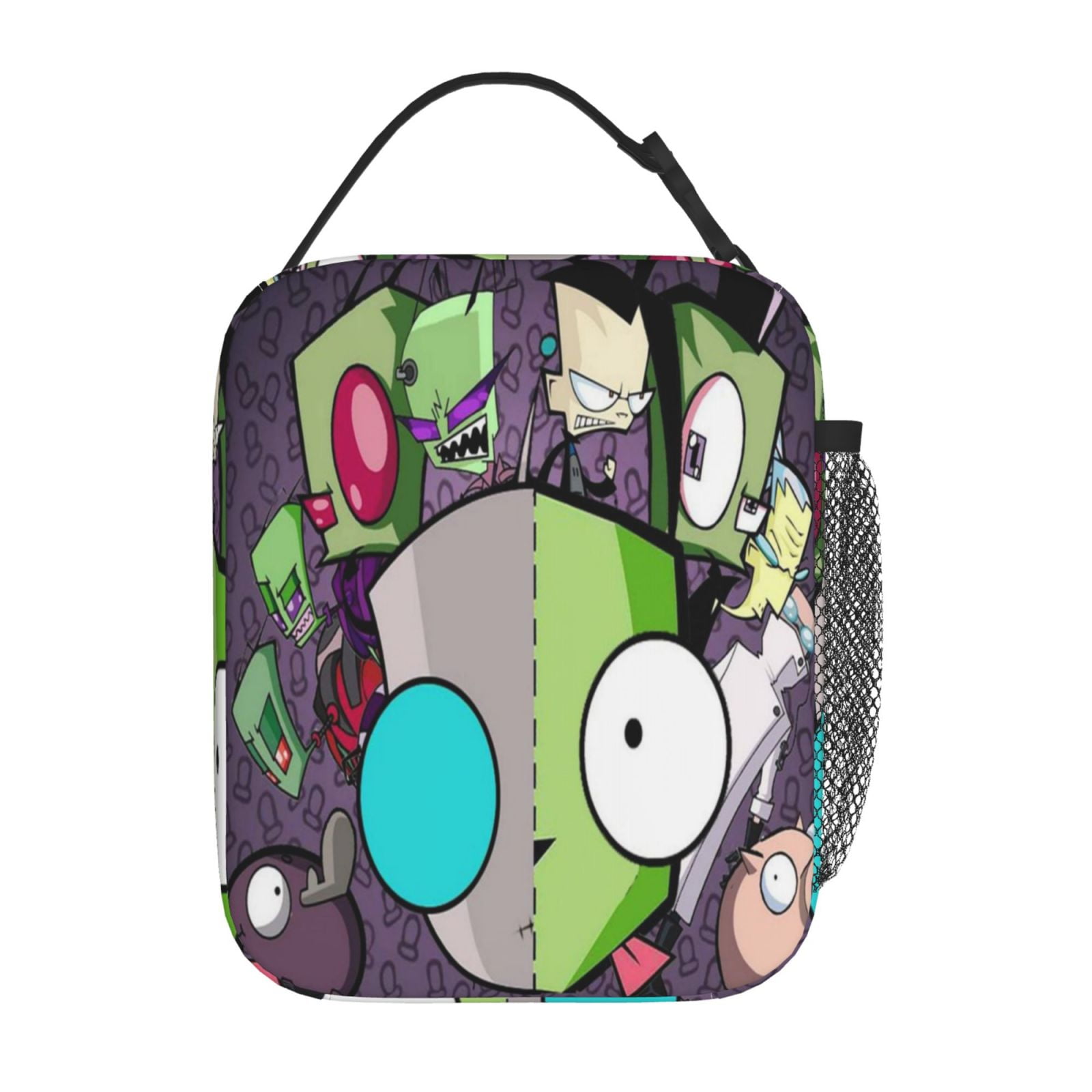 3D Printed Cartoon Inva-der Monster Z1m Gir Insulated Lunch Bag Office ...