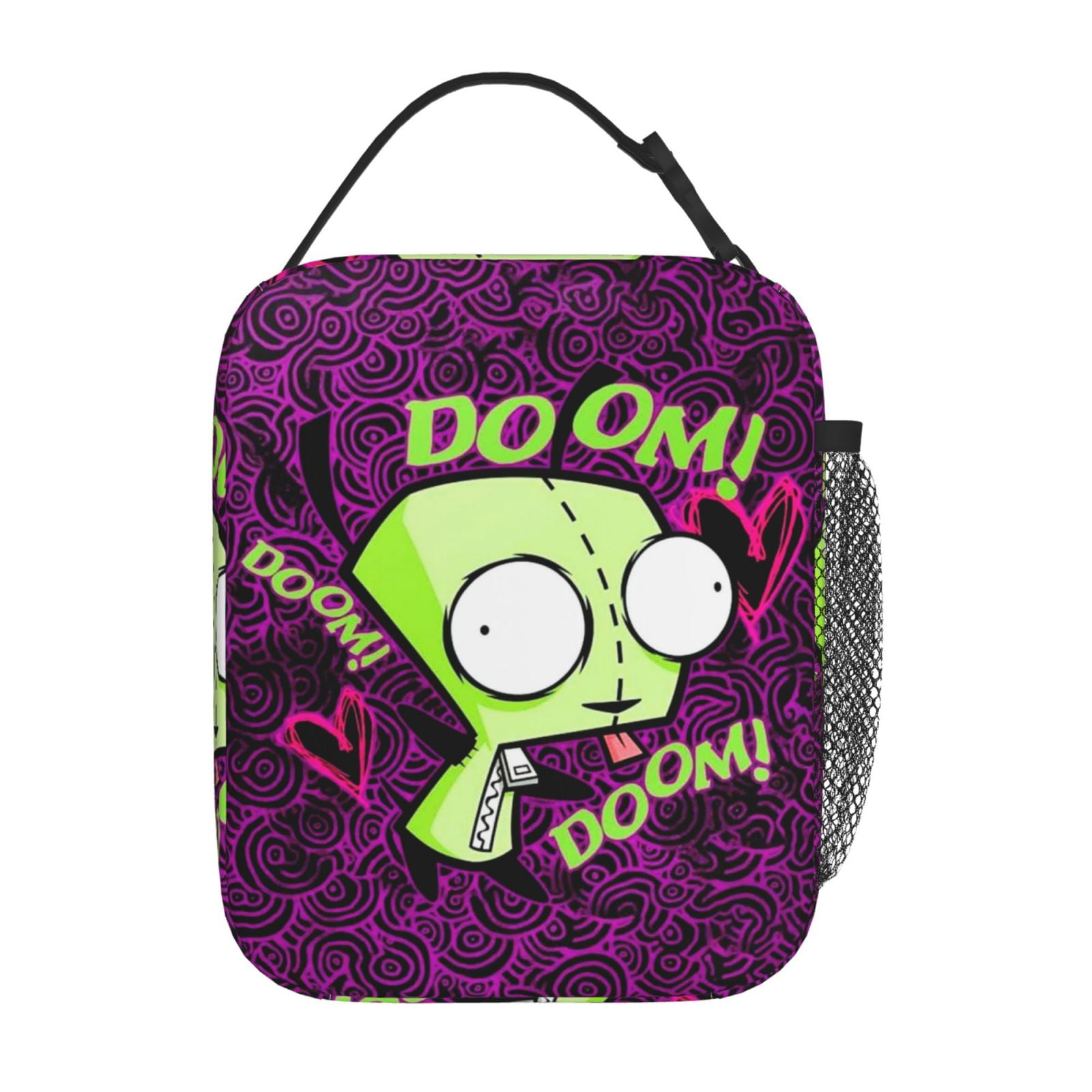 3D Printed Cartoon Invader Zim Gir Insulated Lunch Bag Office Work ...