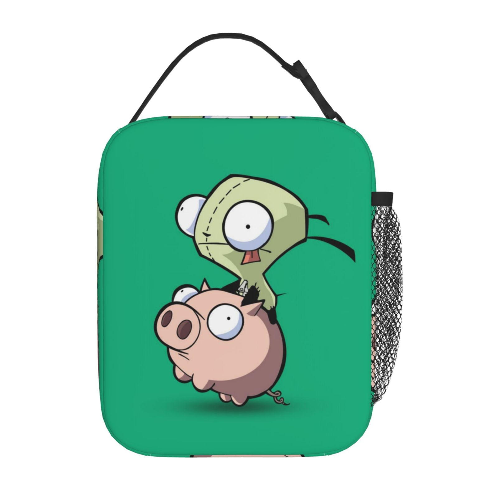 3D Printed Cartoon Invader Zim Gir Insulated Lunch Bag Office Work ...