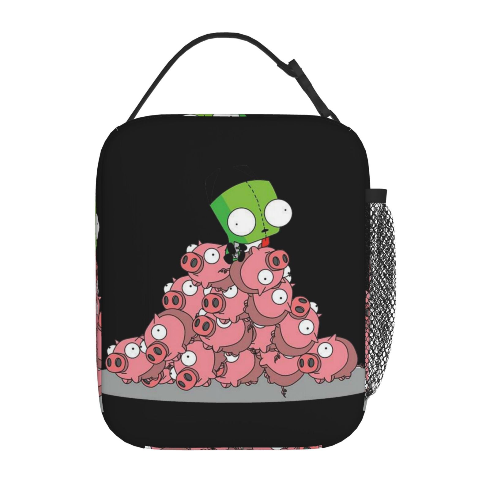 3D Printed Cartoon Invader Zim Insulated Lunch Bag Office Work Picnic ...