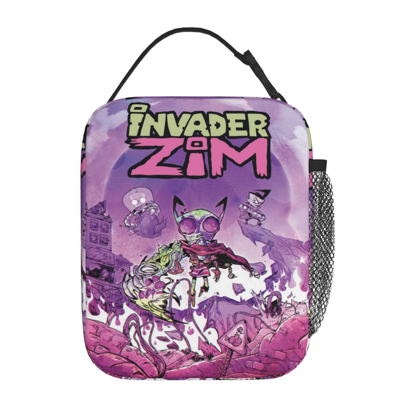 3D Printed Cartoon Invader Zim Insulated Lunch Bag Office Work Picnic ...