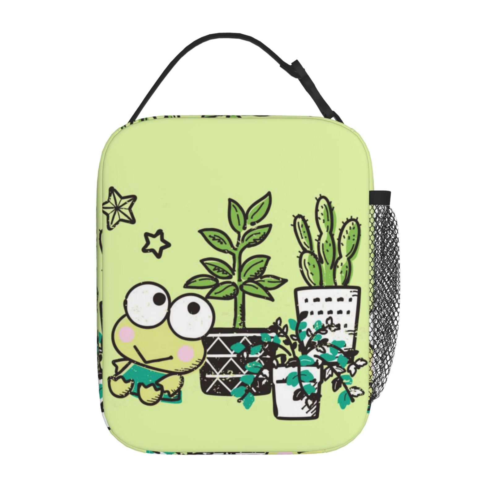 3D Printed Cartoon Keroppi Insulated Lunch Bag Office Work Picnic Beach ...