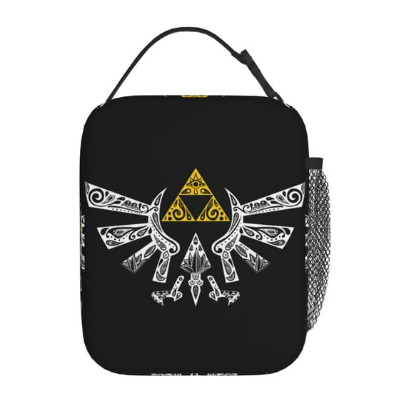 3D Printed Cartoon Le-Gend 0f Zel-,Da0 Insulated Lunch Bag Office Work ...