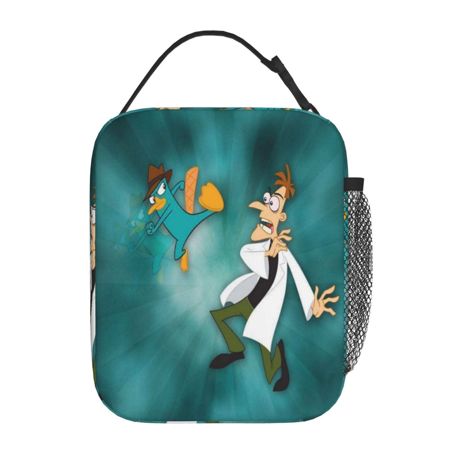 3D Printed Cartoon Phi-Neas Friend Ferb0 Insulated Lunch Bag Office ...