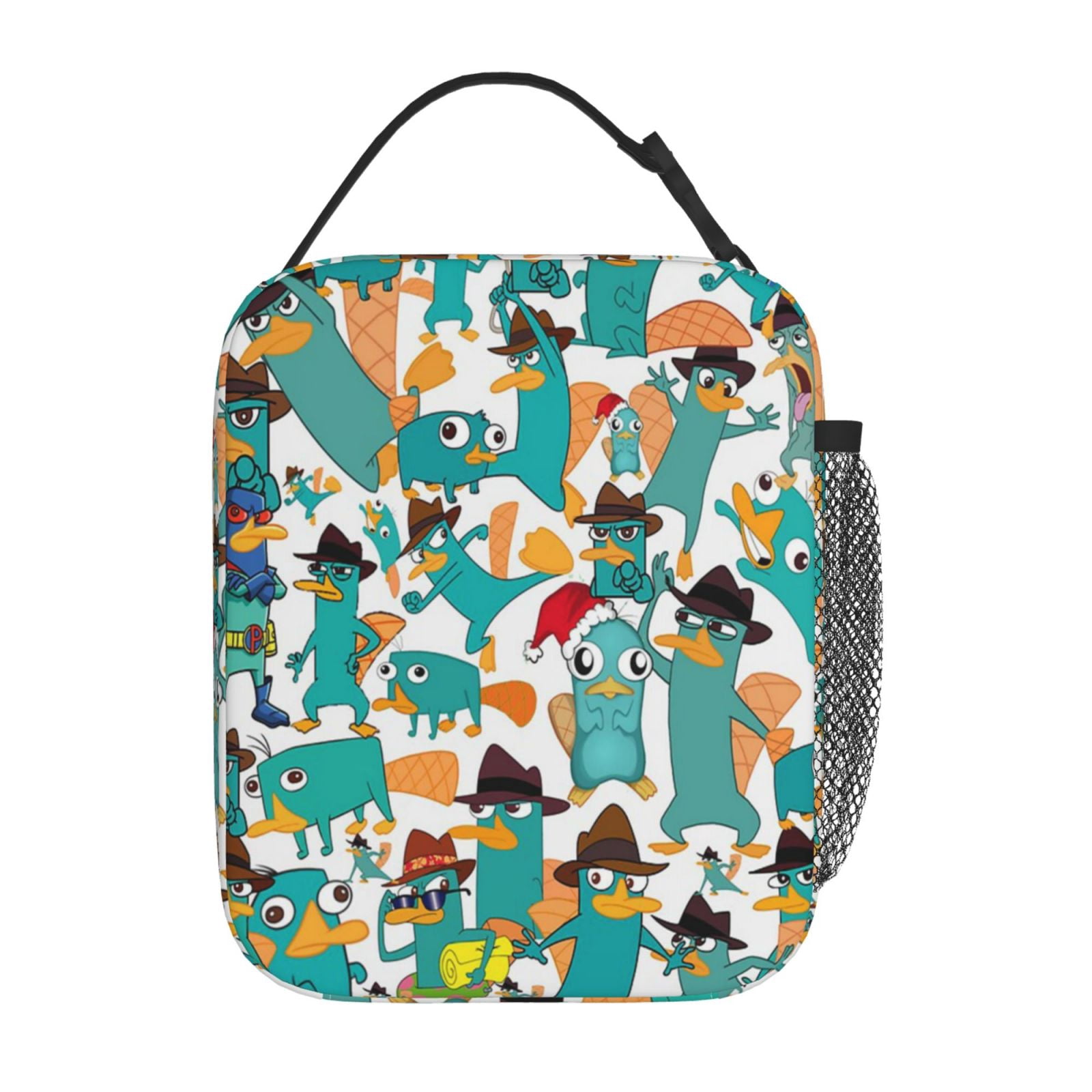 3D Printed Cartoon Phi-Neas Friend Ferb0 Insulated Lunch Bag Office ...