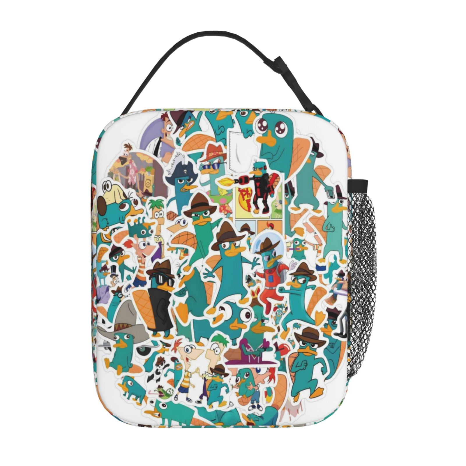 3D Printed Cartoon Phi-Neas Friend Ferb0 Insulated Lunch Bag Office ...
