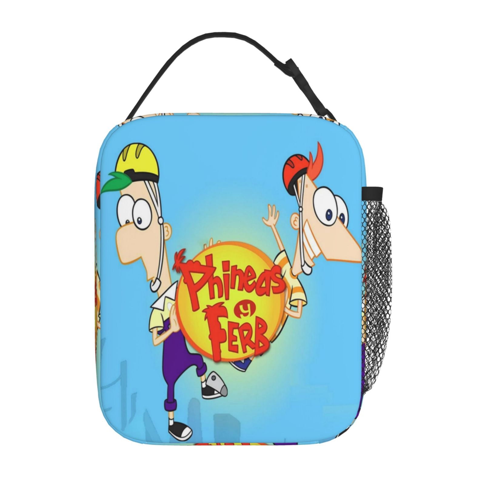 3D Printed Cartoon Phi-Neas Friend Ferb0 Insulated Lunch Bag Office ...