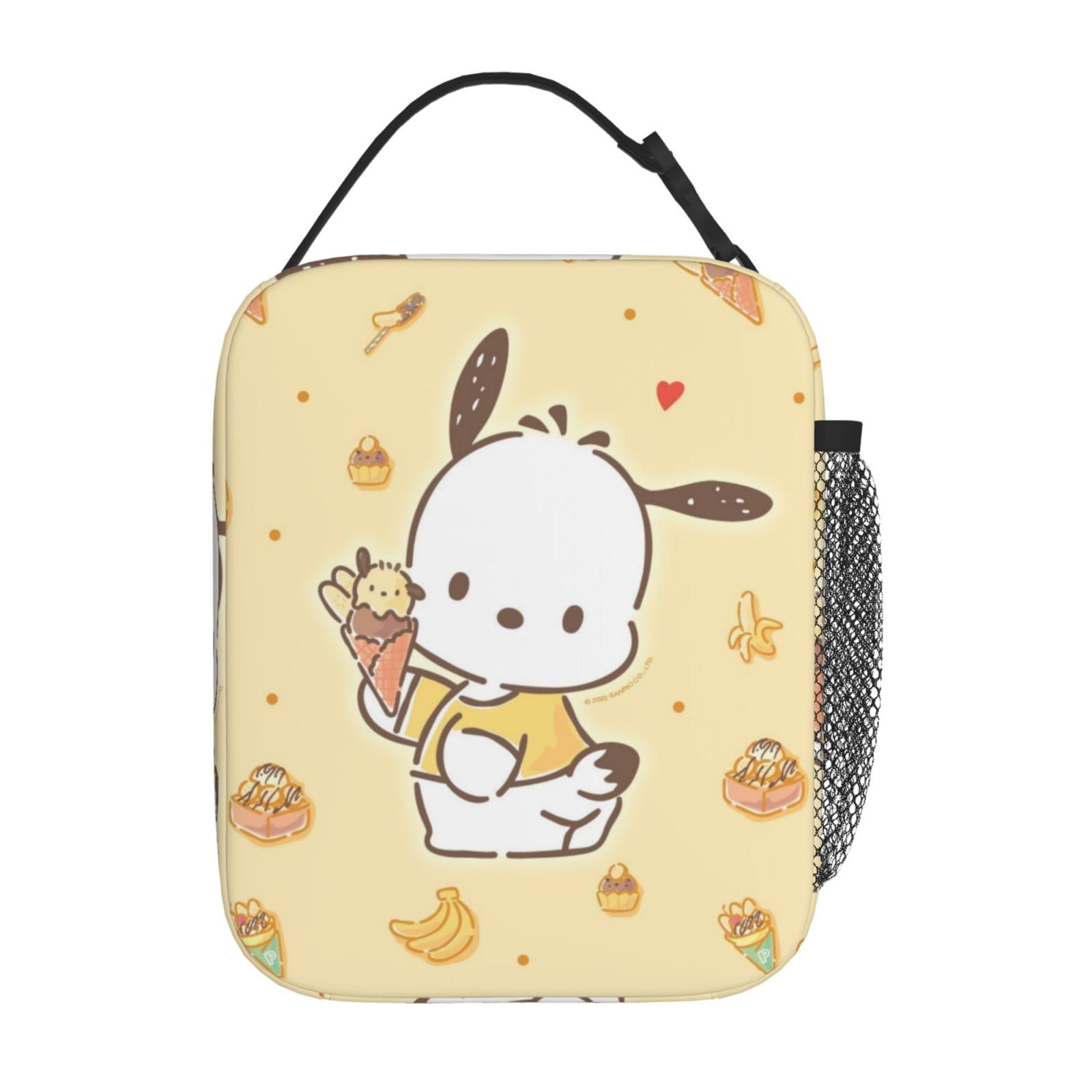 3D Printed Cartoon Pochacco Insulated Lunch Bag Office Work Picnic ...