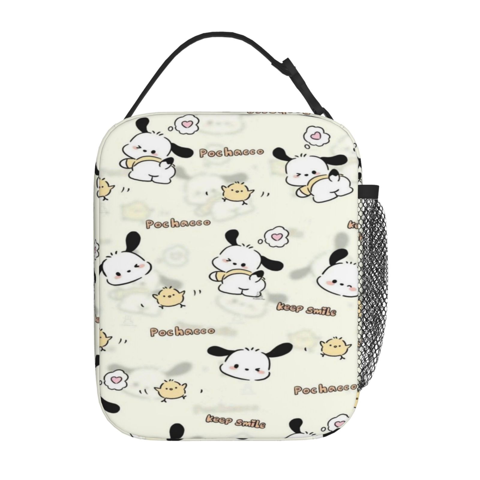 3D Printed Cartoon Pochacco Insulated Lunch Bag Office Work Picnic ...