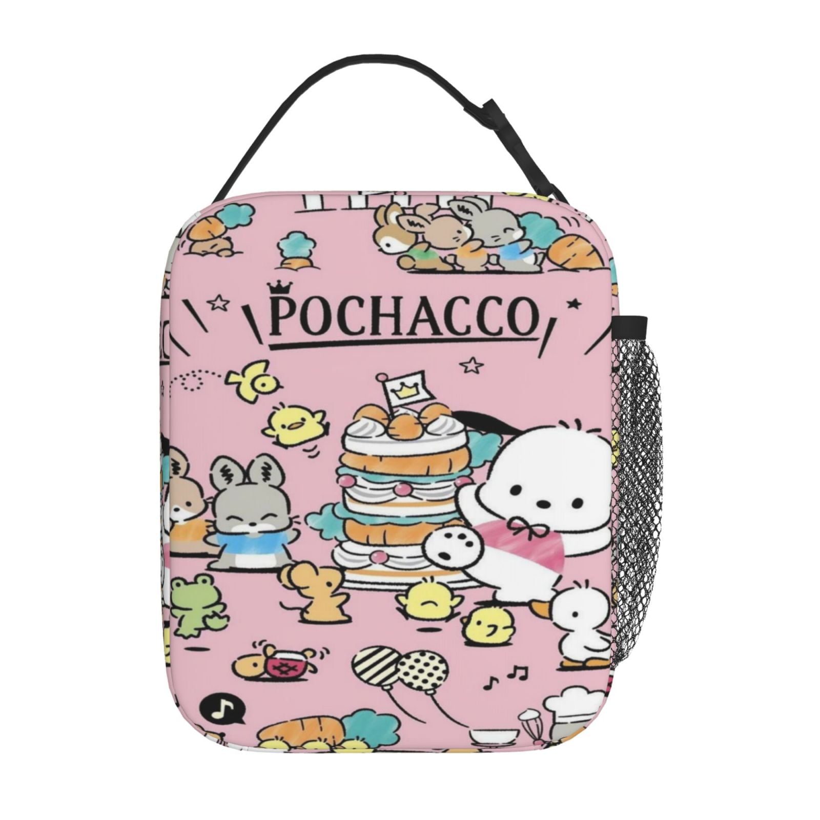 3D Printed Cartoon Pochacco Insulated Lunch Bag Office Work Picnic ...