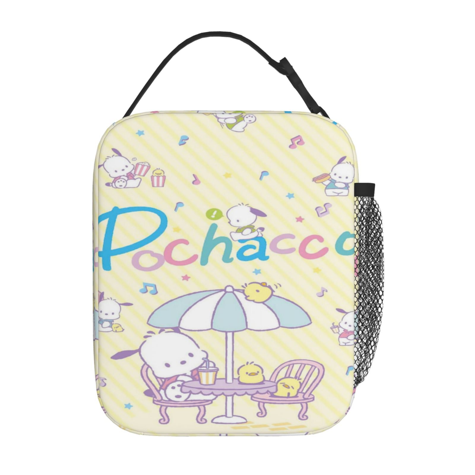 3D Printed Cartoon Pochacco Insulated Lunch Bag Office Work Picnic ...
