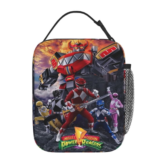 3D Printed Cartoon Power Team Ran-,Ger2 Insulated Lunch Bag Office Work ...