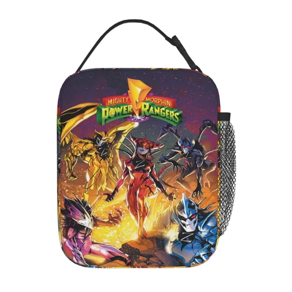 3D Printed Cartoon Power Team Ran-,Ger2 Insulated Lunch Bag Office Work ...