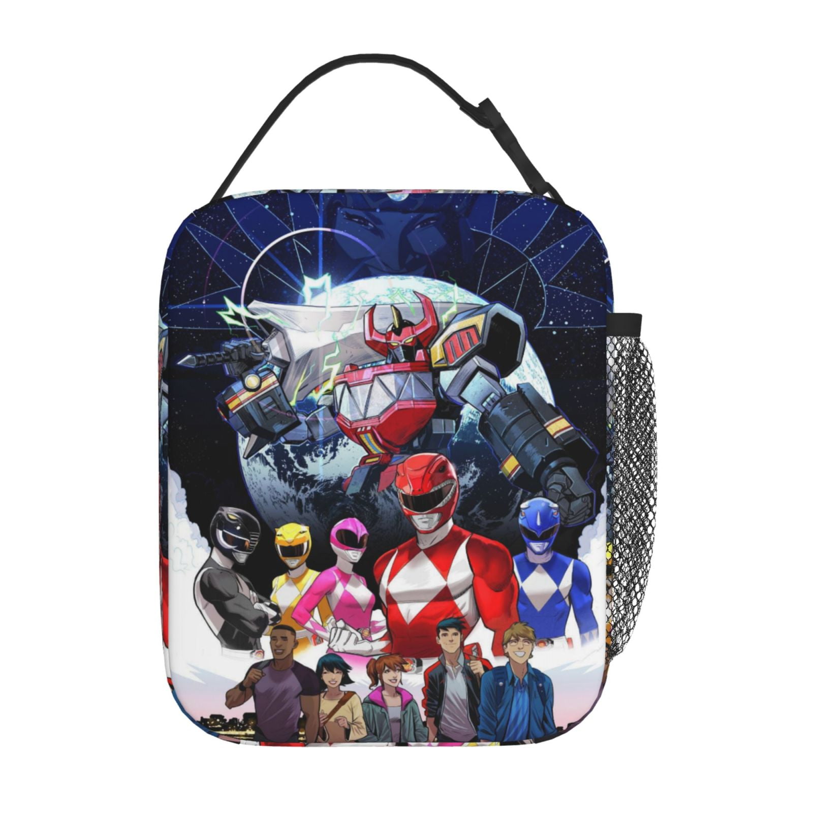3D Printed Cartoon Power Team Ran-,Ger2 Insulated Lunch Bag Office Work ...