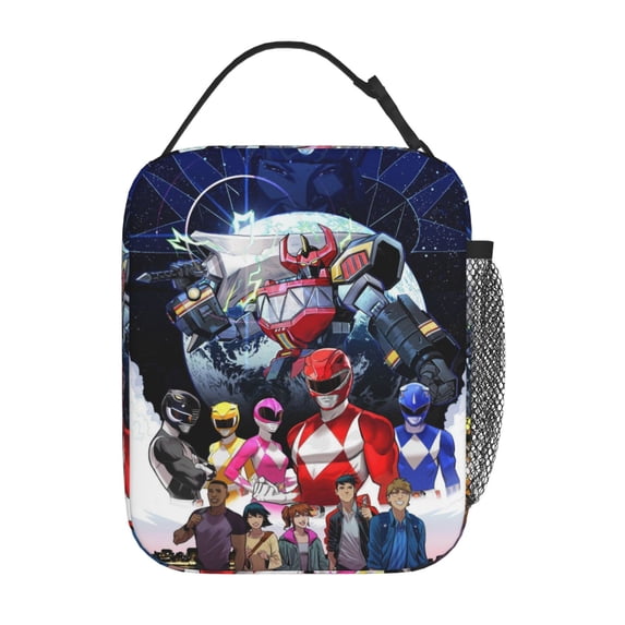 3D Printed Cartoon Power Team Ran-,Ger2 Insulated Lunch Bag Office Work ...