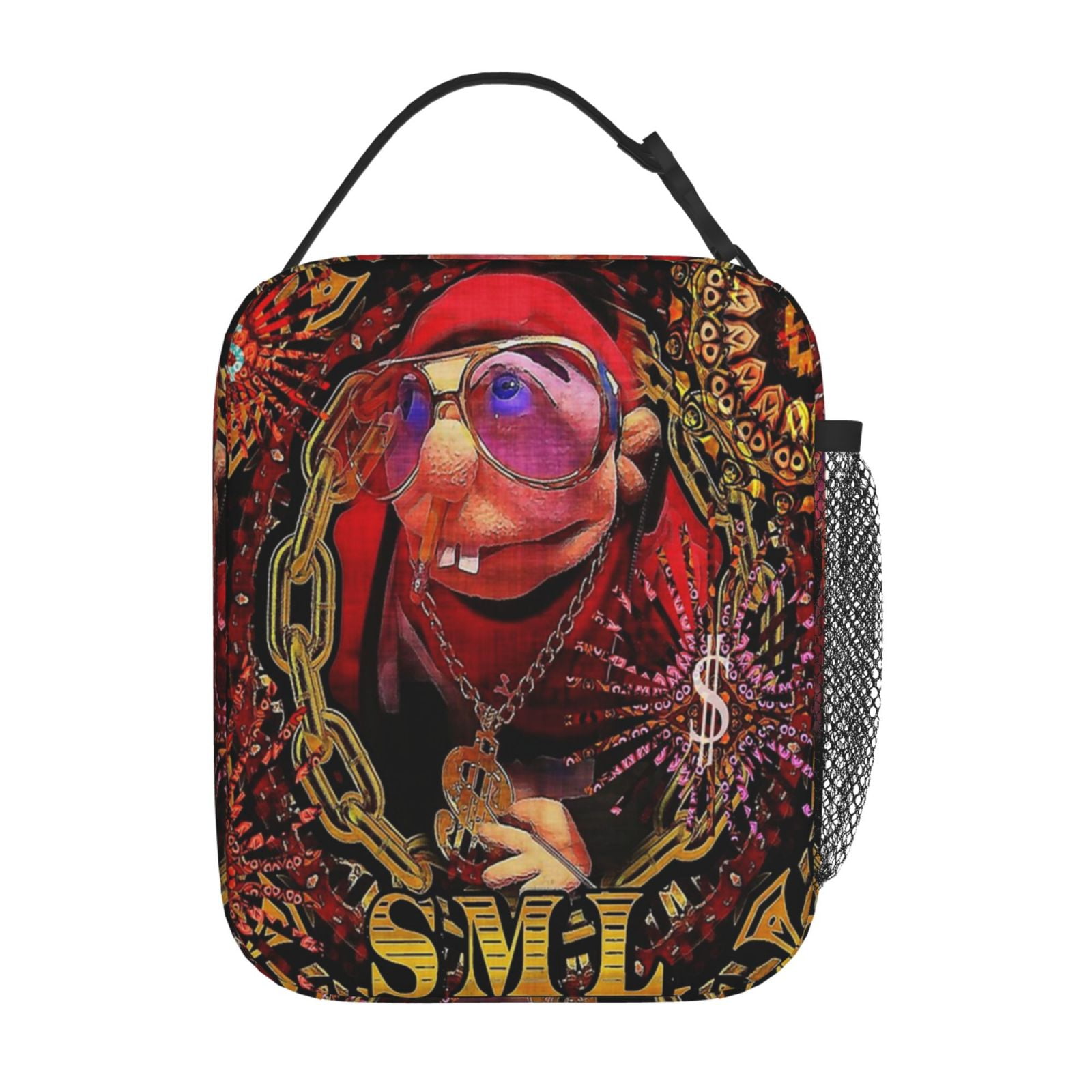 3D Printed Cartoon Sml Cartoon Jef-,fy Insulated Lunch Bag Office Work ...