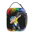 3D Printed Cartoon Sml Cartoon Jef-,fy Insulated Lunch Bag Office Work ...