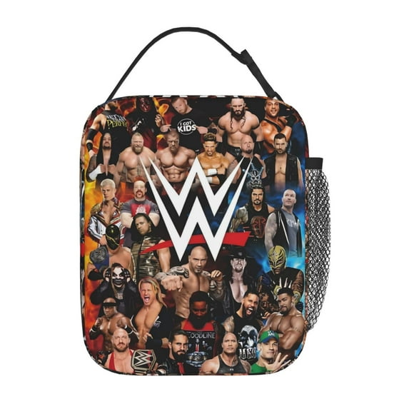 3D Printed Cartoon Wres-Tler-W,W-E Insulated Lunch Bag Office Work ...