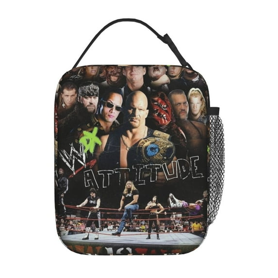 3D Printed Cartoon W Wres-Tler WE Insulated Lunch Bag Office Work ...